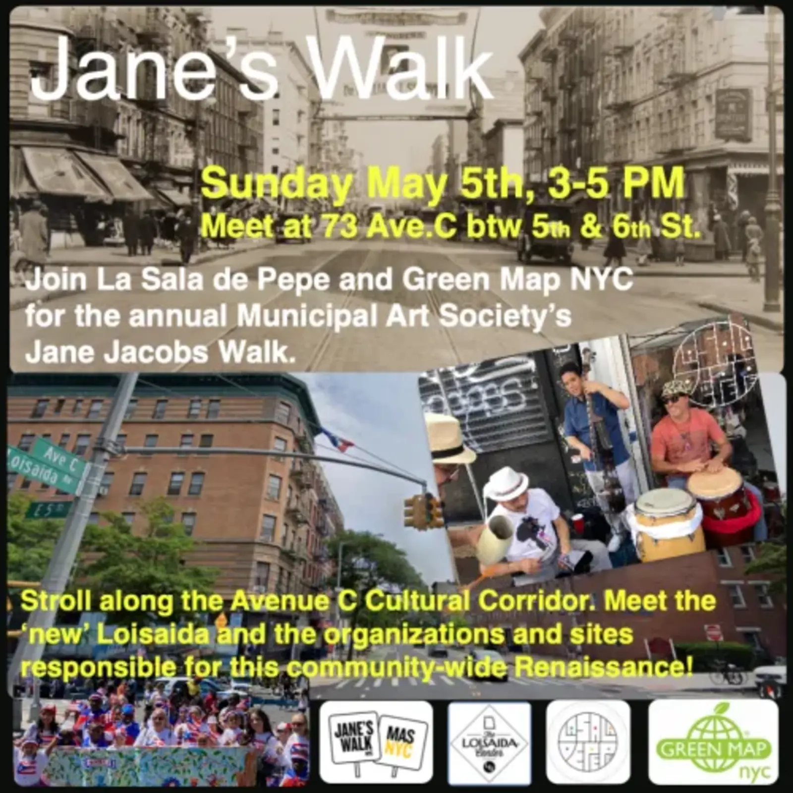 Avenue C Cultural Corridor Event & Mapping | GreenMap.org