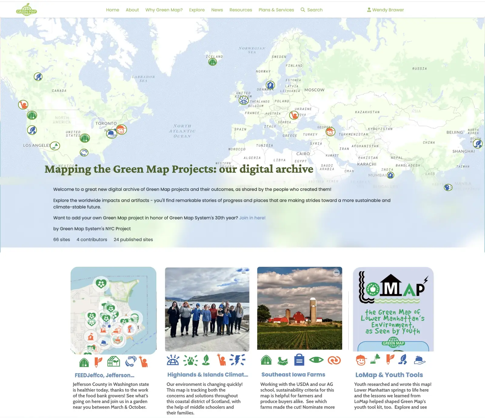 Our digital Archive: Mapping the Green Map Projects | GreenMap.org
